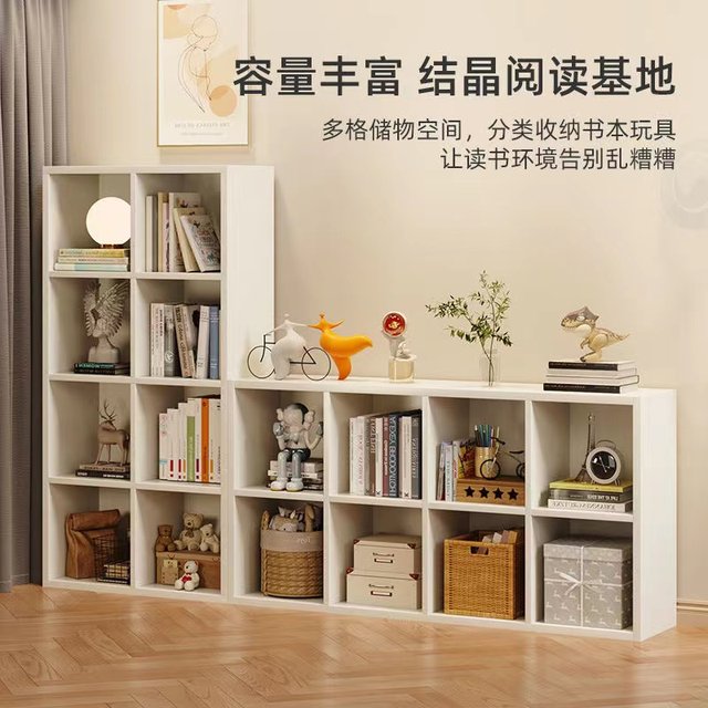 Bookshelf rack floor-standing home layered shelf bedroom multi-layer ...