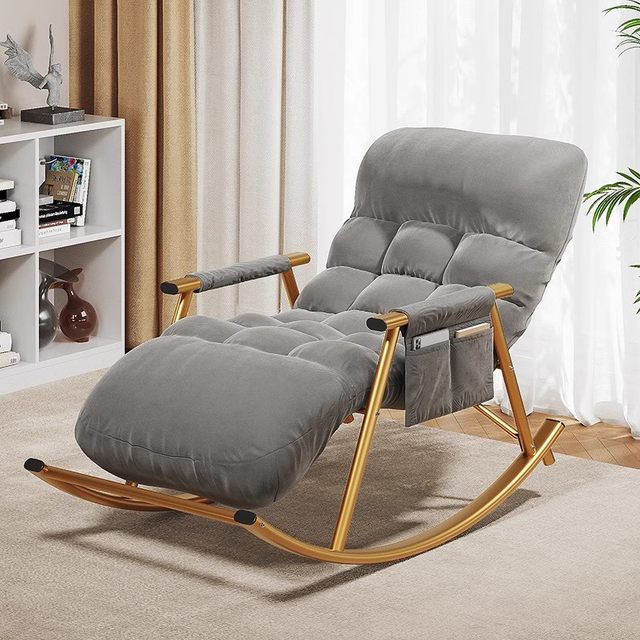 Light luxury rocking chair lounge chair adult balcony home casual chair ...