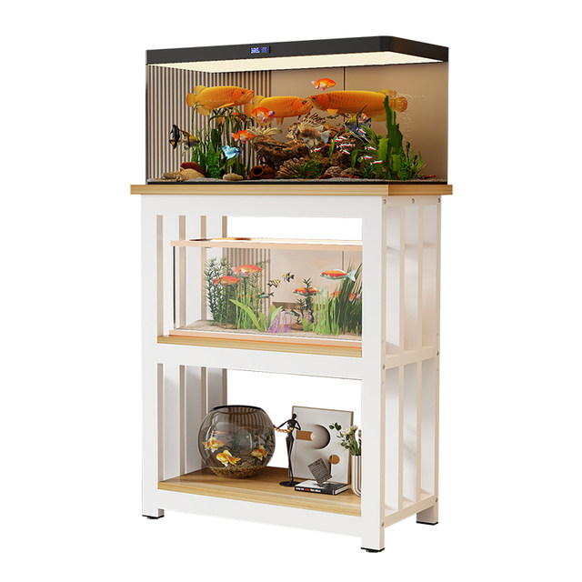 Simple household iron fish tank rack base cabinet living room aquarium ...