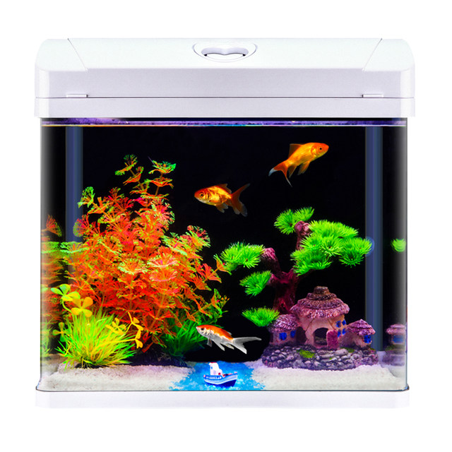 Fish tank living room small mini desktop household aquarium new free ...