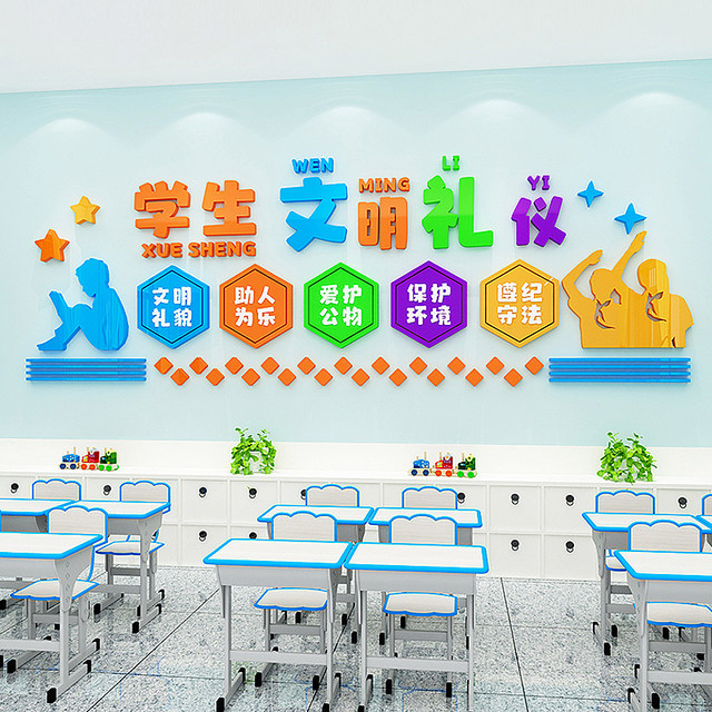 Student Civilization and Etiquette Primary and Secondary School Campus ...