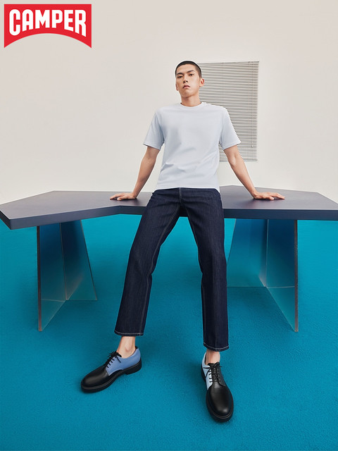 Camper Men's Shoes Dean Retro Casual British Style Lace Up Leather ...