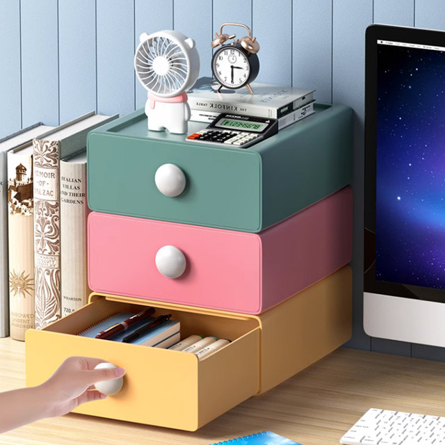Drawer-type desktop storage box office storage small box multi ...