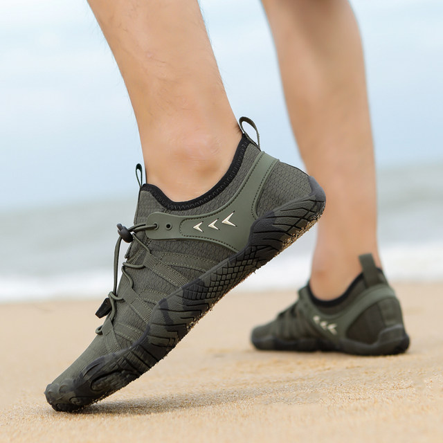 Outdoor anti-cut river tracing shoes men and women beach shoes speed ...