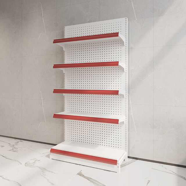 Hole board supermarket shelves convenience store display rack canteen ...