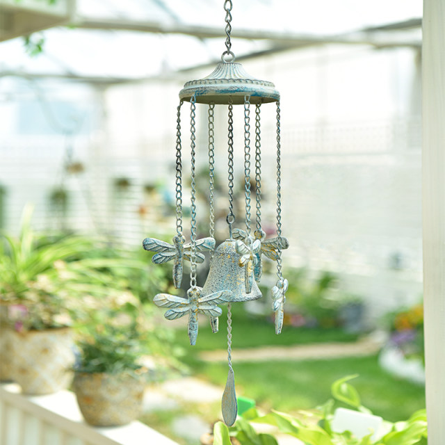 Sungmor retro iron butterfly wind chime indoor balcony hanging outdoor ...
