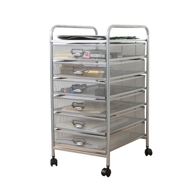 Iron A4 multi-layer file rack A3 drawer trolley office storage ...