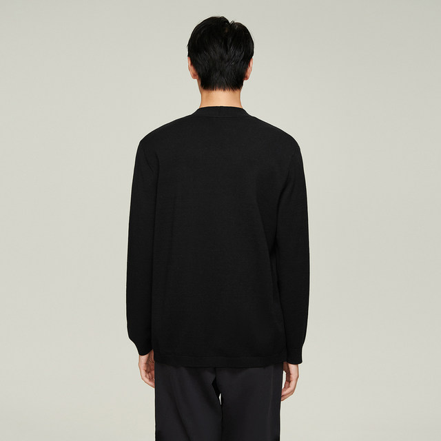 HLA/Heilan House black sweater autumn and winter casual soft skin ...