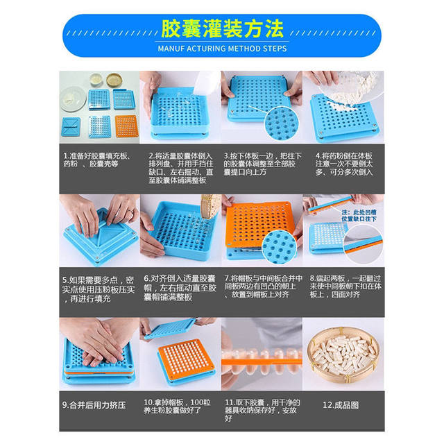 Empty capsule shell edible drug-loading device No. 00 No. 0 No. 1 No. 2 ...