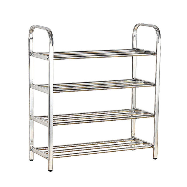 Stainless steel shoe rack Multi -layer simple shoe rack storage shoe ...