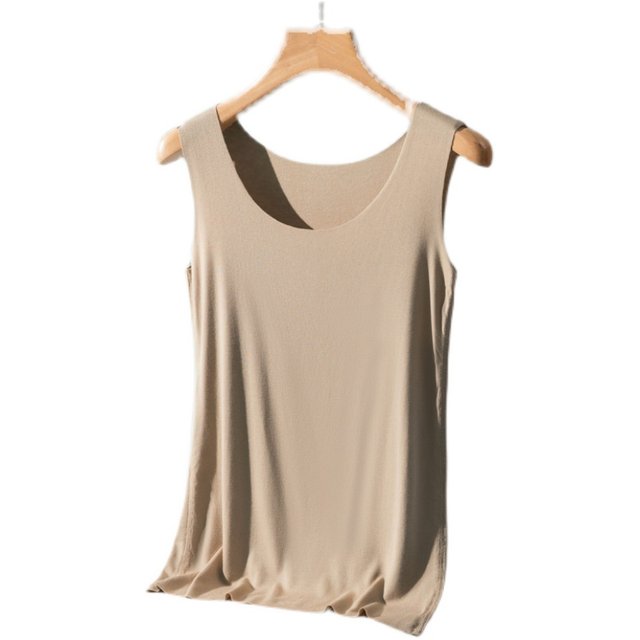 Seamless thin camisole women's summer simple casual inner wear solid ...