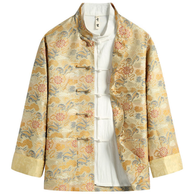 Kirin Tang costumes spring new Chinese wind men's original national ...