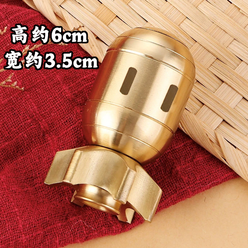 Pure brass simulated torpedo fingertip gyro decompression metal ...