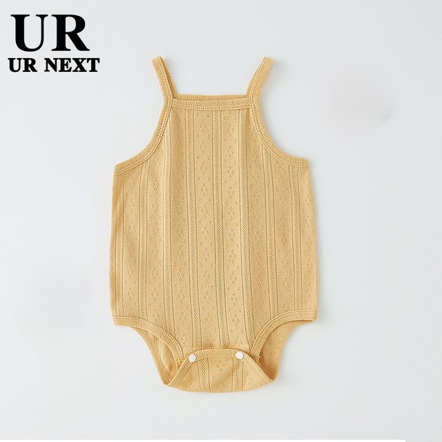 Newborn infants and young children's fart clothes vest thin cotton cotton