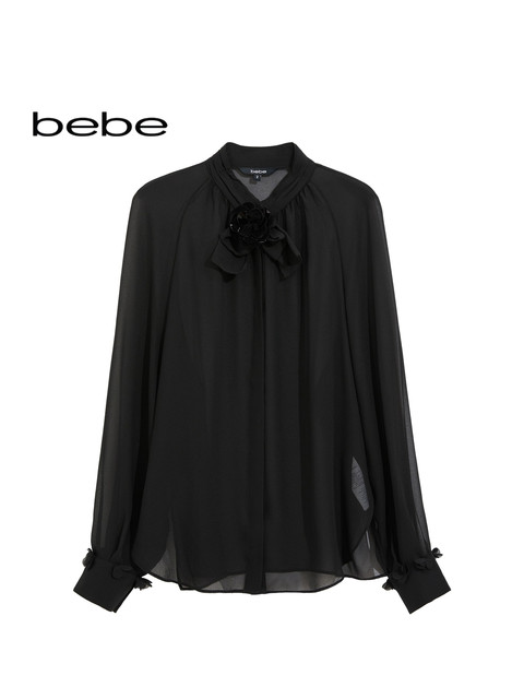 bebe autumn series ladies' temperament loose hang shirt top 360104