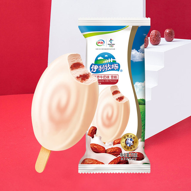 Yili Ranch Red Date Milk Flavor Ice Cream Cold Drink Crispy Ice Cream ...