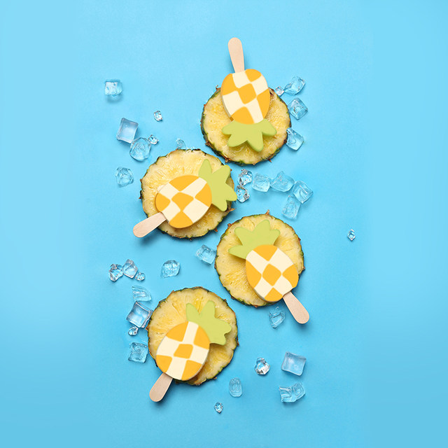 Yili Ice Cream Ice Factory Series Dazzling Pineapple Ice Cream Nostalgic Ice Cream Ice Cream Ice ...