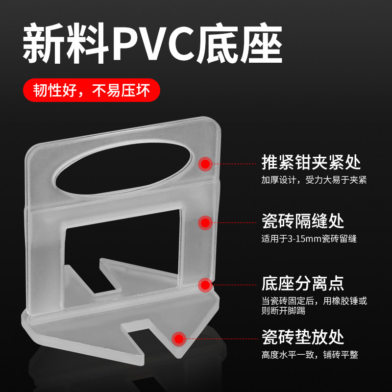 Right Tile Leveler - Ceramic & Porcelain Tile Equalizer Patch