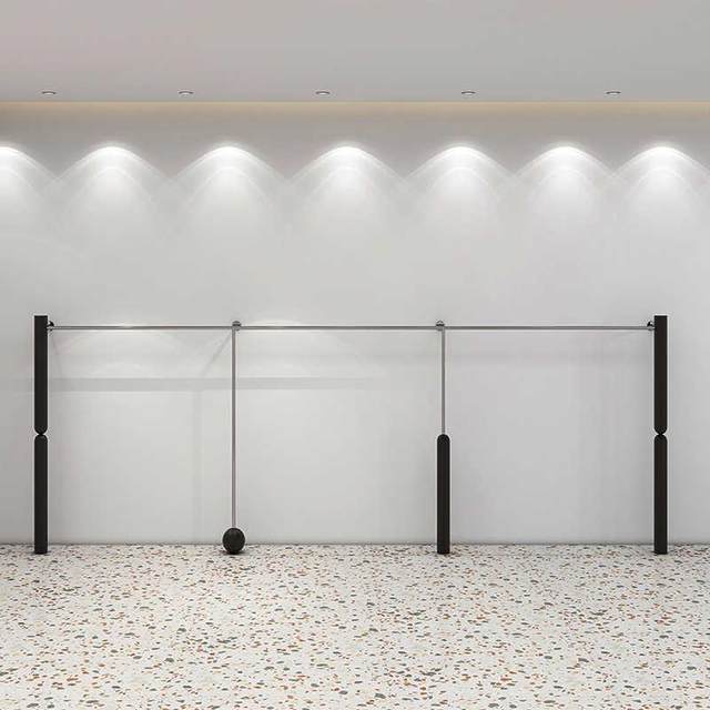 Clothing store display rack women's clothing wall hanging rack ...