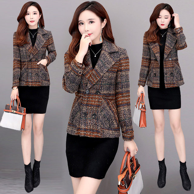 Spring and Autumn Woolen Coat for Women, Short Style, 2024 New Spring ...