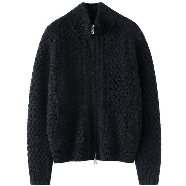 Qi Chao is full of craftsmanship! Heavy thickened cashmere zipper ...