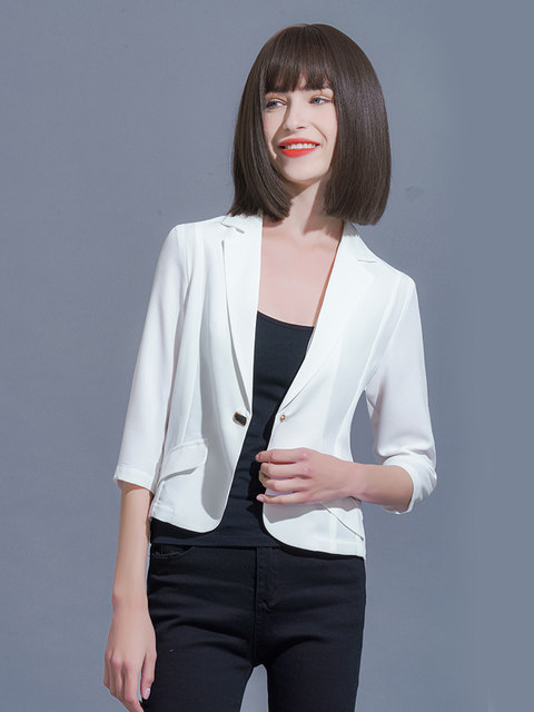 Chiffon Blazer for Women, Summer Thin Short Style, 2025 New Casual Suit ...