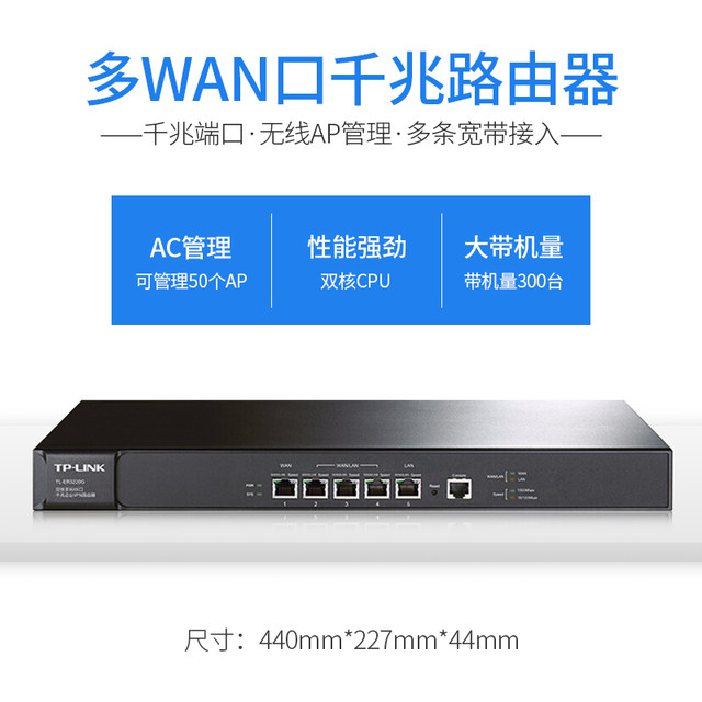 Tp-Link Five-Port Dual-Core Single/Multi-Wan Port 3220g Gigabit Er ...