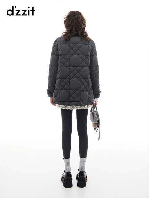 dzzit down jacket 2024 winter new mid-length light and thin two-color ...