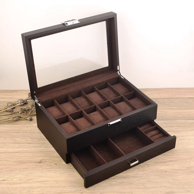 Multi-layer watch storage box, household watch, jewelry and glasses all ...