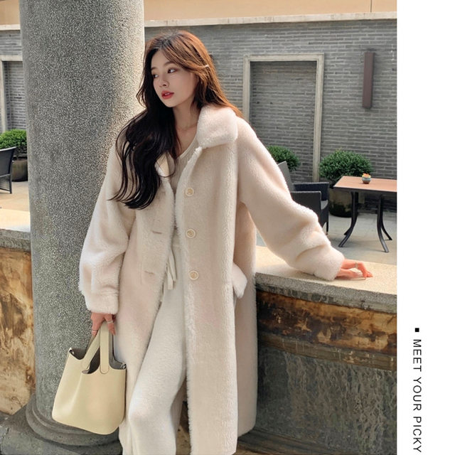 2025 winter new pellet sheep sheep coat for women lamb fur integrated ...