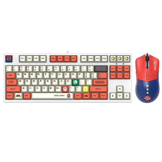 Customized Super Mario Mouse CF Mechanical Esports Anchor Press Gun ...