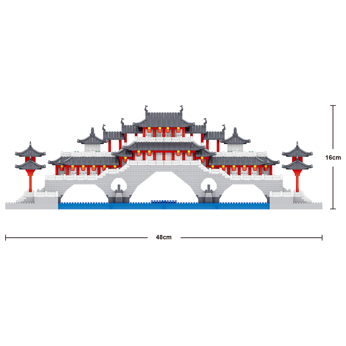 China Building Block Building Series Chengdu Anshun Covered Bridge ...