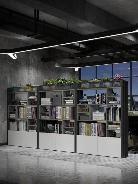 Office screen partition double -sided short cabinet storage container ...