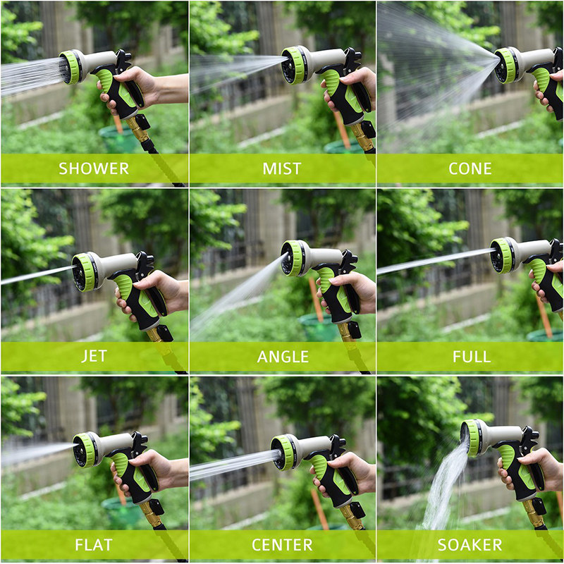 Flower watering artifact telescopic water pipe car wash water gun rinse ...