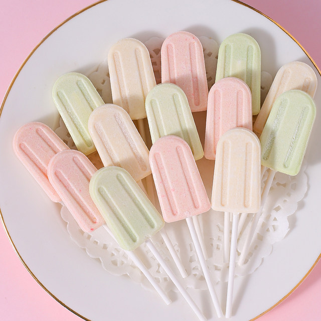 Ice cream milk lollipop mixed flavor children's lollipop prebiotic ...