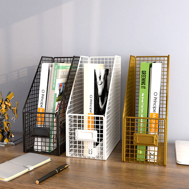Document storage shelf Bookshelf Office desktop organization shelf ...