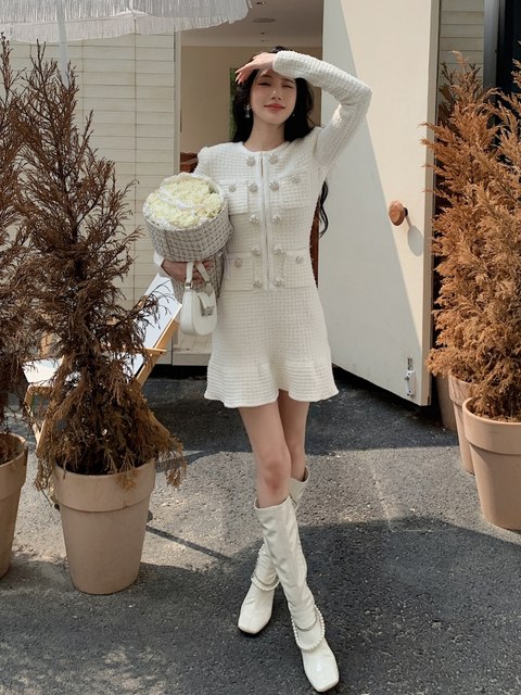 New spring dress for a girl with a sweet little fragrance style high ...