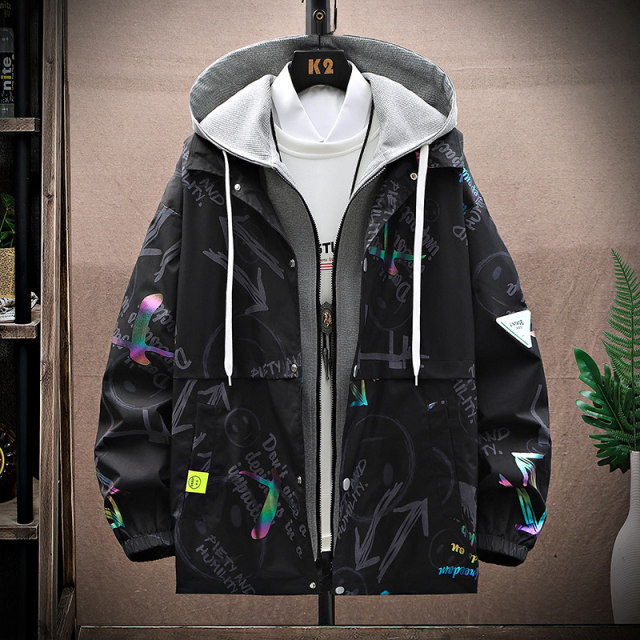 Jackets Men's Spring and Autumn Trendy Jackets Handsome Casual Gowns ...