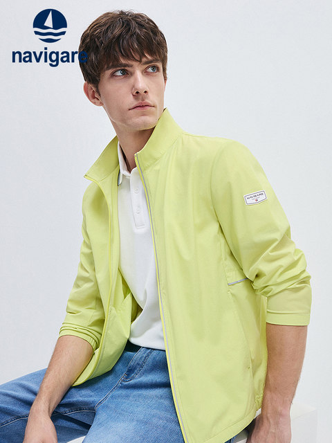Navigare Italian sailing summer green stand -up collar jacket men's new ...