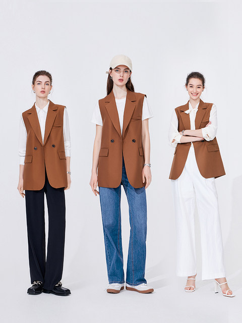 Navigare Italian small sailing ship black suit vest women's high-end ...