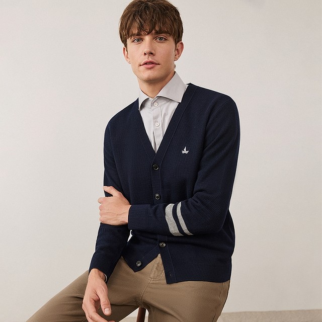 Navigare Italian sailing design sweater male autumn and winter dark ...