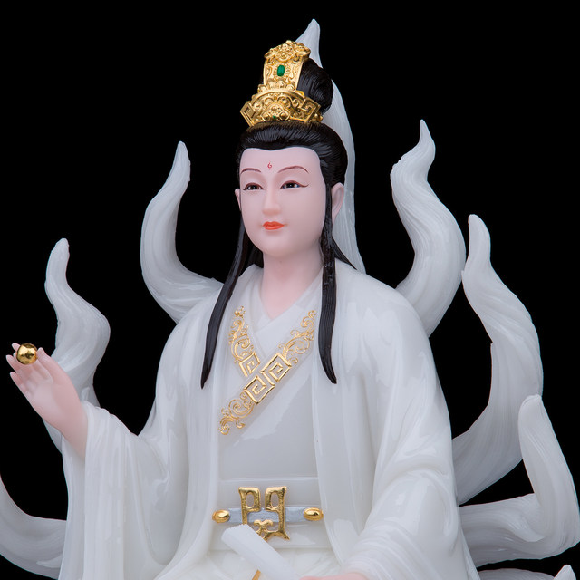 Daji Empress Statue Nine-tailed Statue Male and Female Fox Hu Buddha ...