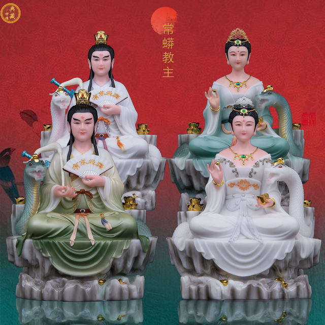 Collection of Statues of the Four Great Families: Chang Tian, Ba Tian ...