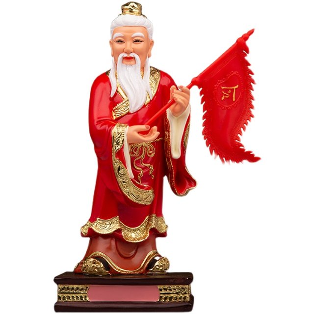 Zhou Gong Peach Blossom Statue Xuantian God's left and right guards ...