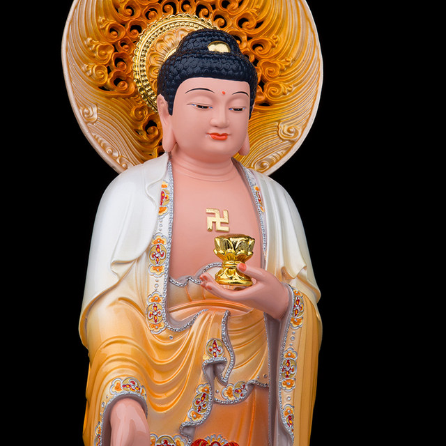Guanyin Bodhisattva standing statue Amitabha Mahasthamaprapta home ...