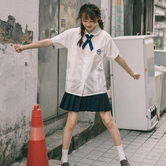 Affiliated middle school uniform JK uniform wind piano pleated short ...