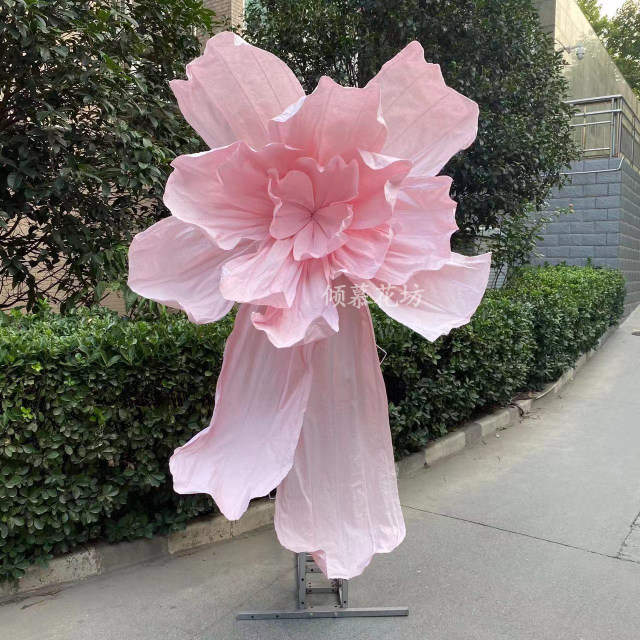 Giant paper flower paper art plastic flower large wedding background ...
