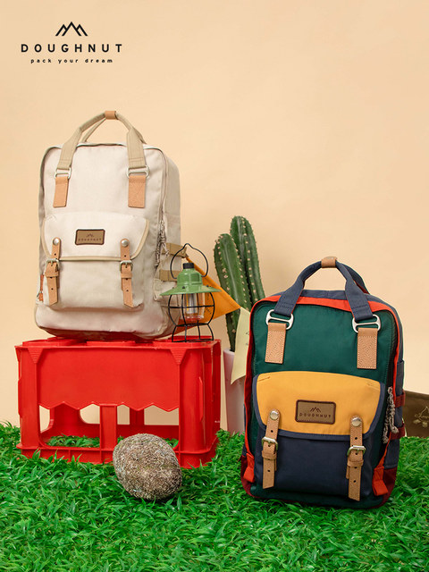 Doughnut donut outdoor bare bag male and female student schoolbag ...