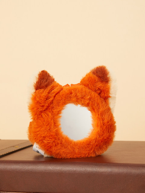 MINISO Disney Zootopia Fox Nick Judy Flower Plush Doll Portrait Mirror