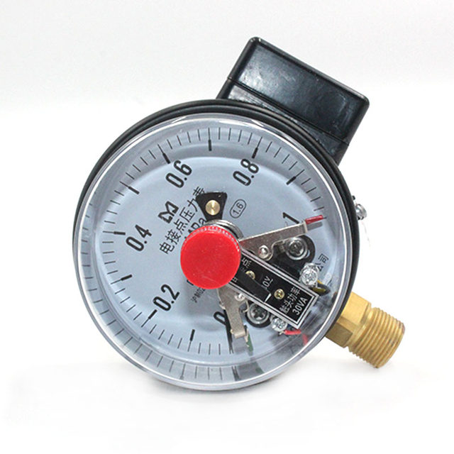 YXC100 magnetically assisted electric contact pressure gauge 0~1.6MPa oil pressure water ...